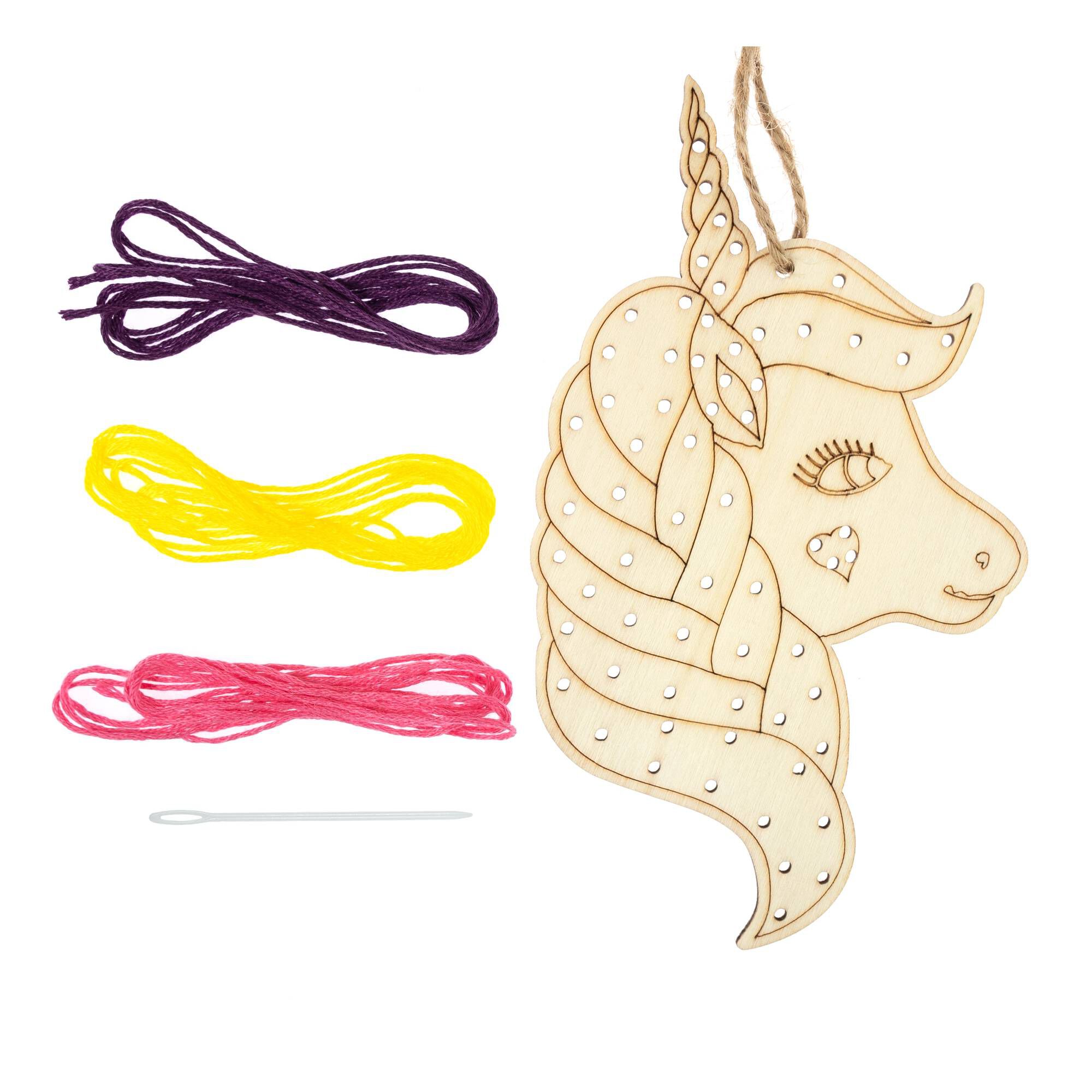 Unicorn Head Wooden Threading Kit | Hobbycraft