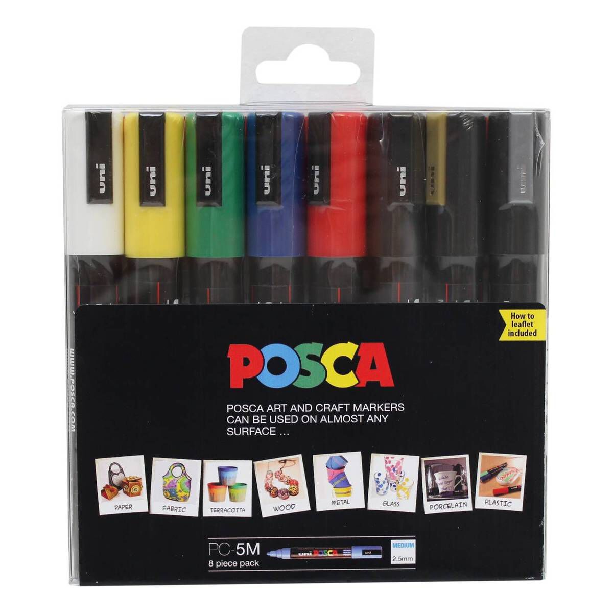 Uni-ball Posca Marker Pens PC 5M 8 Pack | Hobbycraft