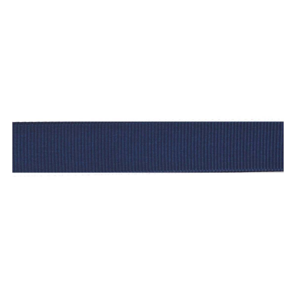 Navy Blue Grosgrain Ribbon 15mm x 5m | Hobbycraft