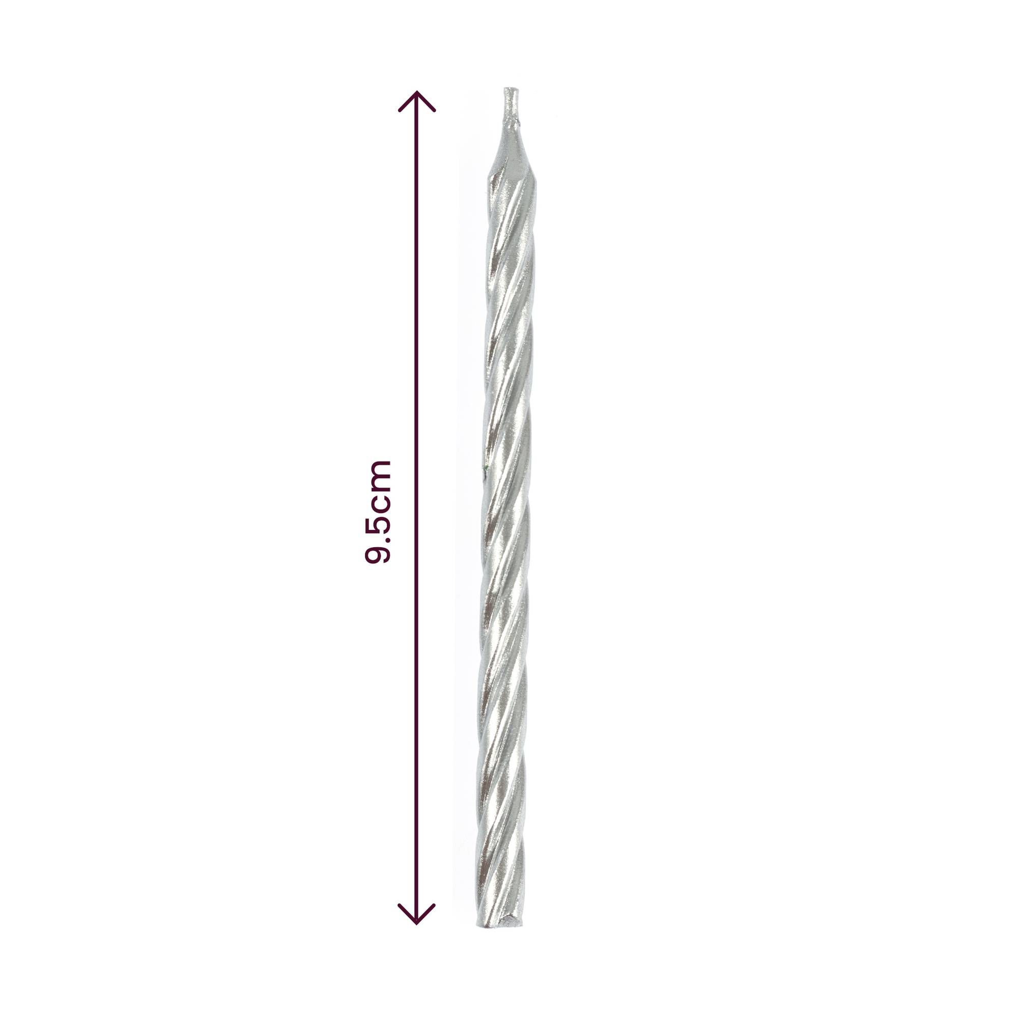 Whisk Silver Metallic Candles 24 Pack | Hobbycraft