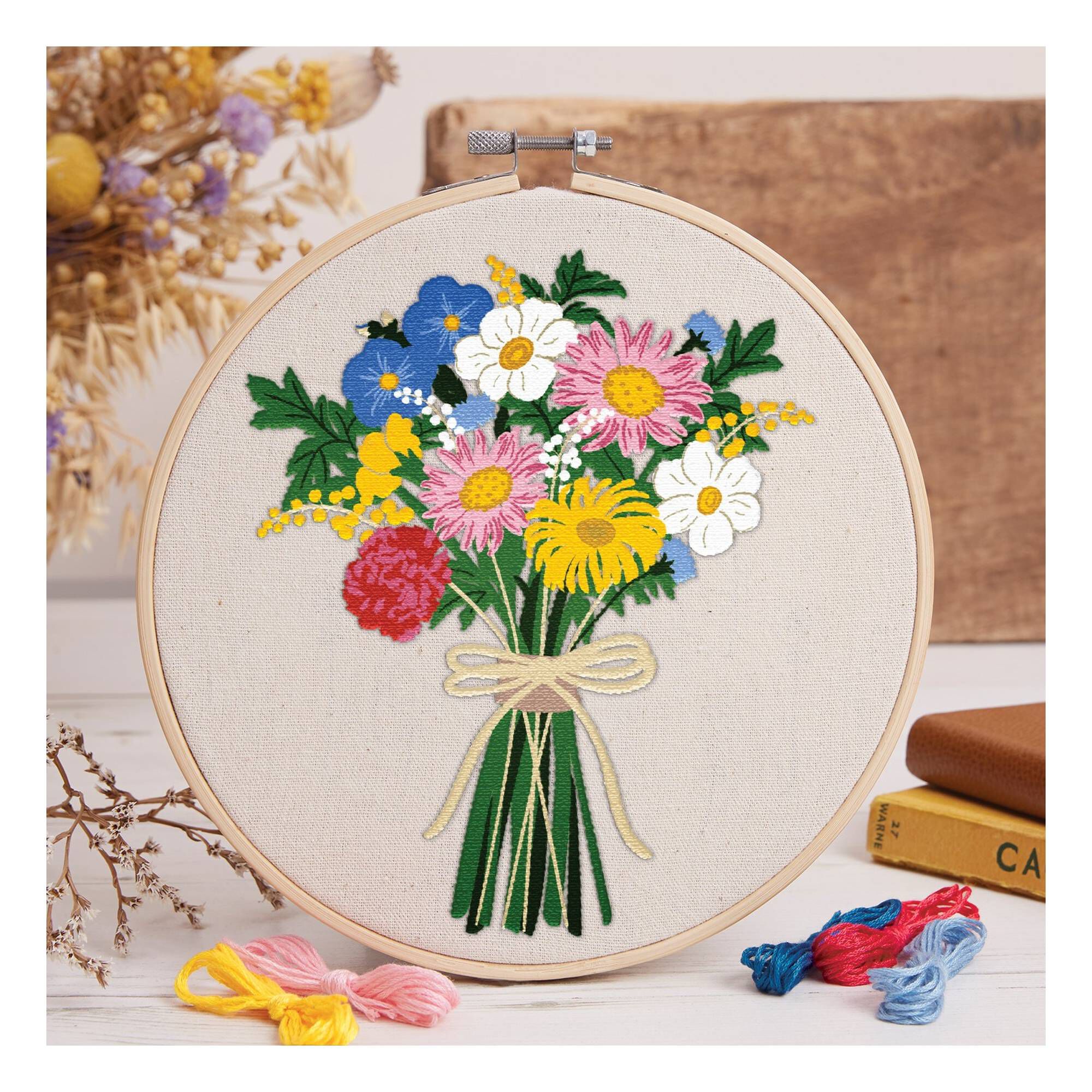 RHS Bouquet Embroidery Kit 8 Inches | Hobbycraft