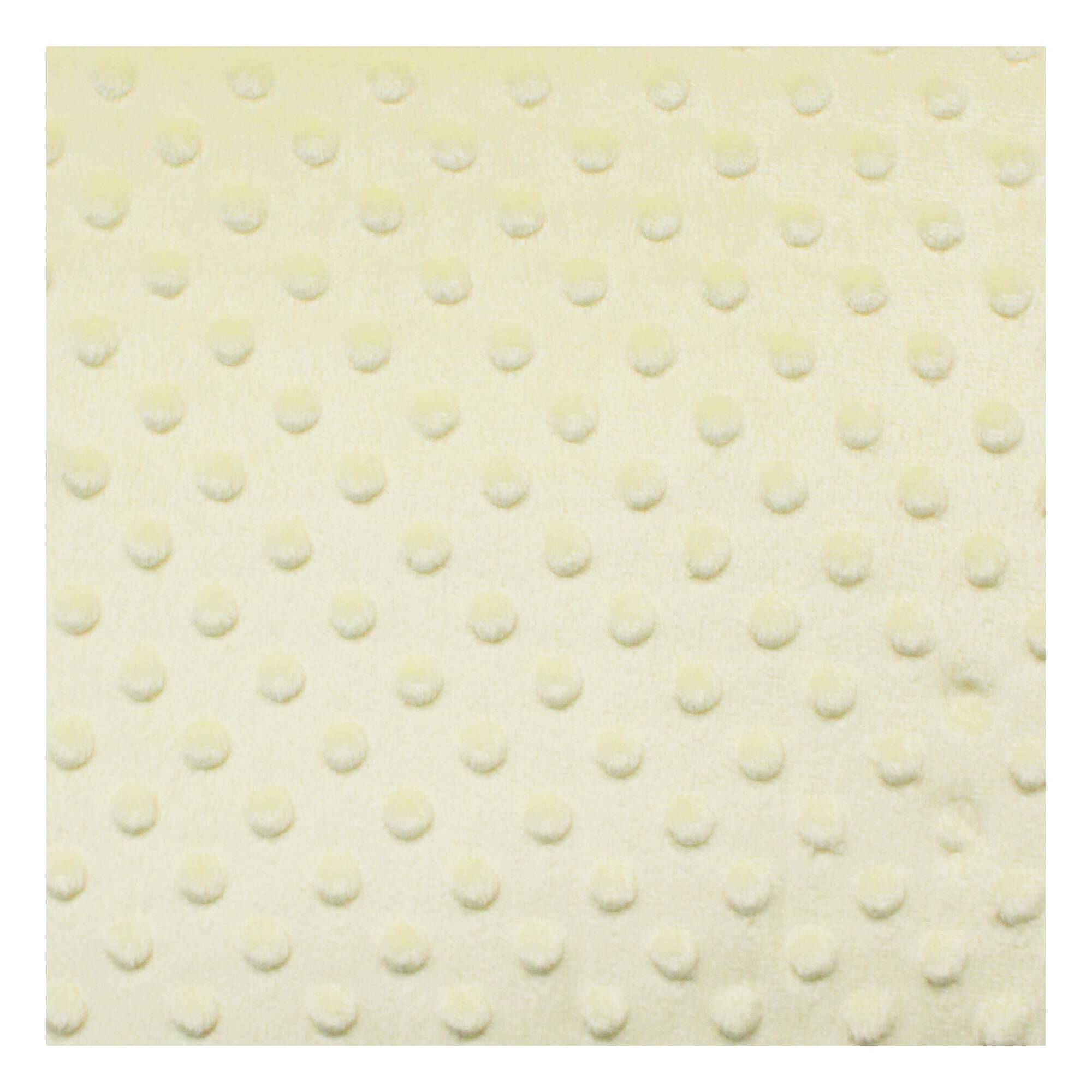 Lemon Soft Dimple Fleece Fabric by the Metre | Hobbycraft