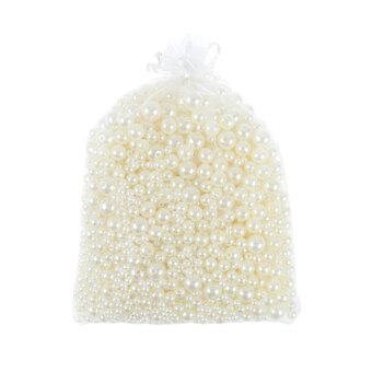 Cream Decorative Pearls 216g | Hobbycraft