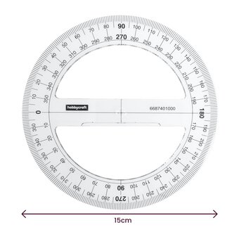 Circular Protractor 15cm | Hobbycraft