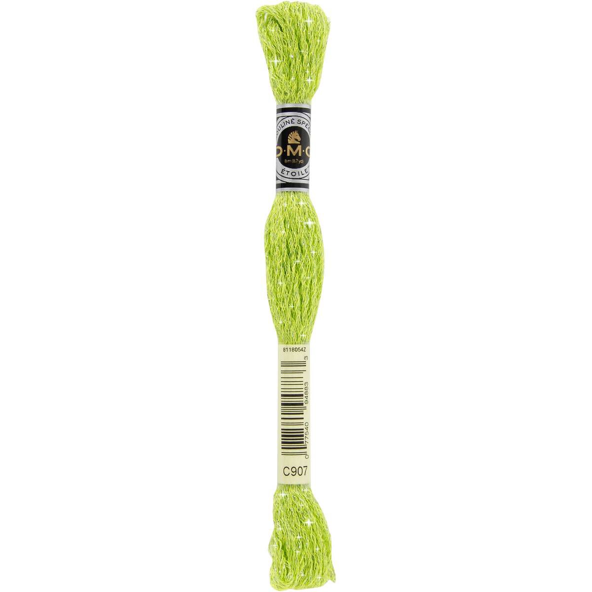 DMC Lime Green Mouline Etoile Cotton Thread 8m (C907) | Hobbycraft
