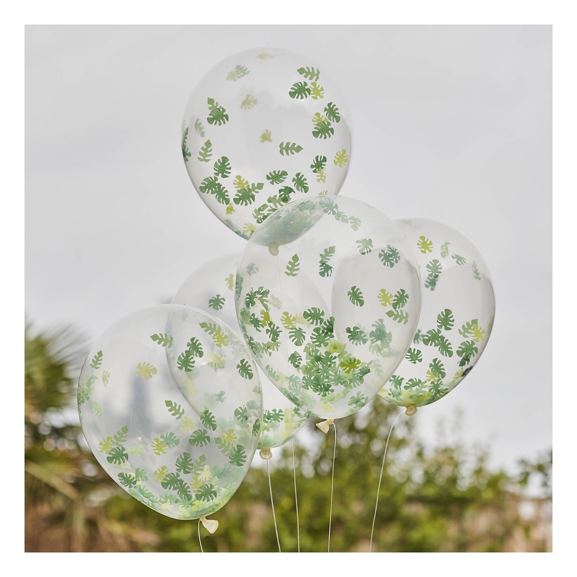 Ginger Ray Jungle Confetti Balloon 5 Pack | Hobbycraft