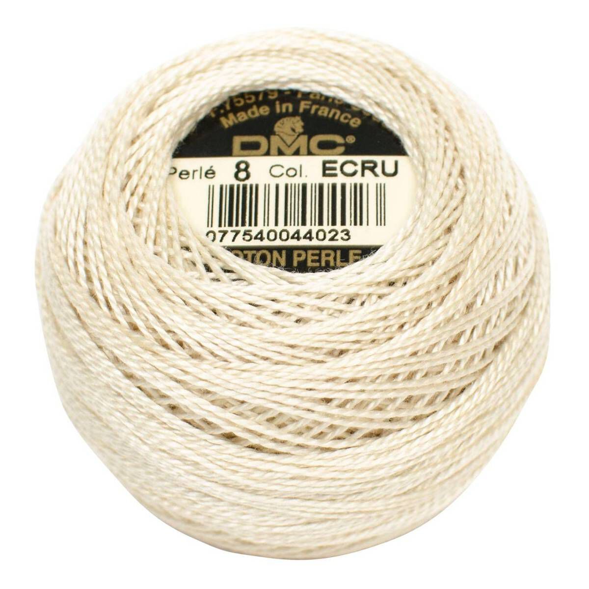 DMC Cream Pearl Cotton Thread on a Ball Size 8 80m (Ecru) | Hobbycraft