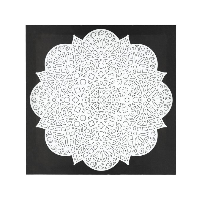 Mandala Colour-In Canvas | Hobbycraft