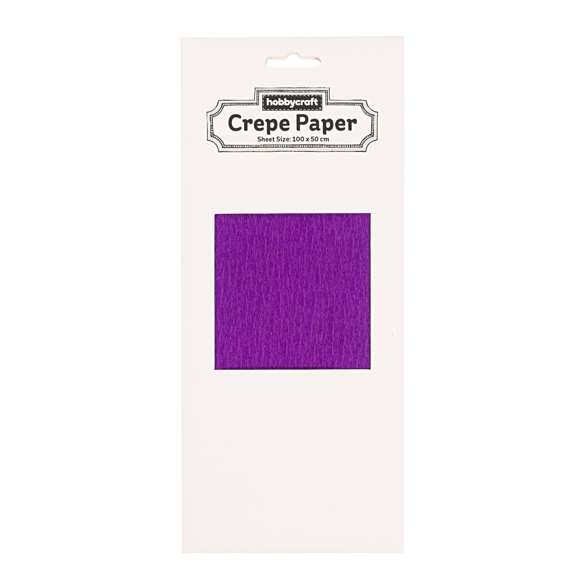 Purple Crepe Paper 100cm x 50cm | Hobbycraft