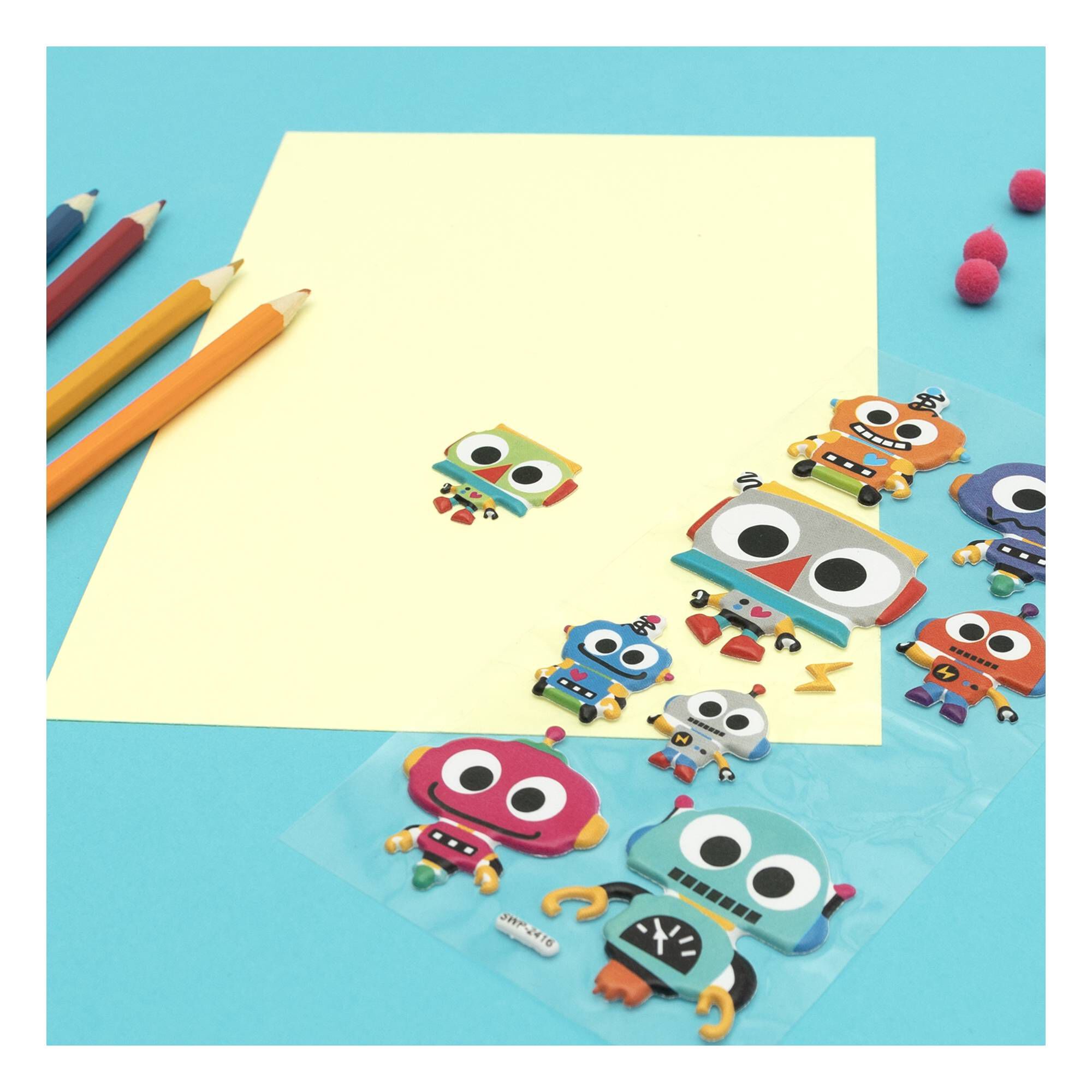 Robot Gel Stickers | Hobbycraft