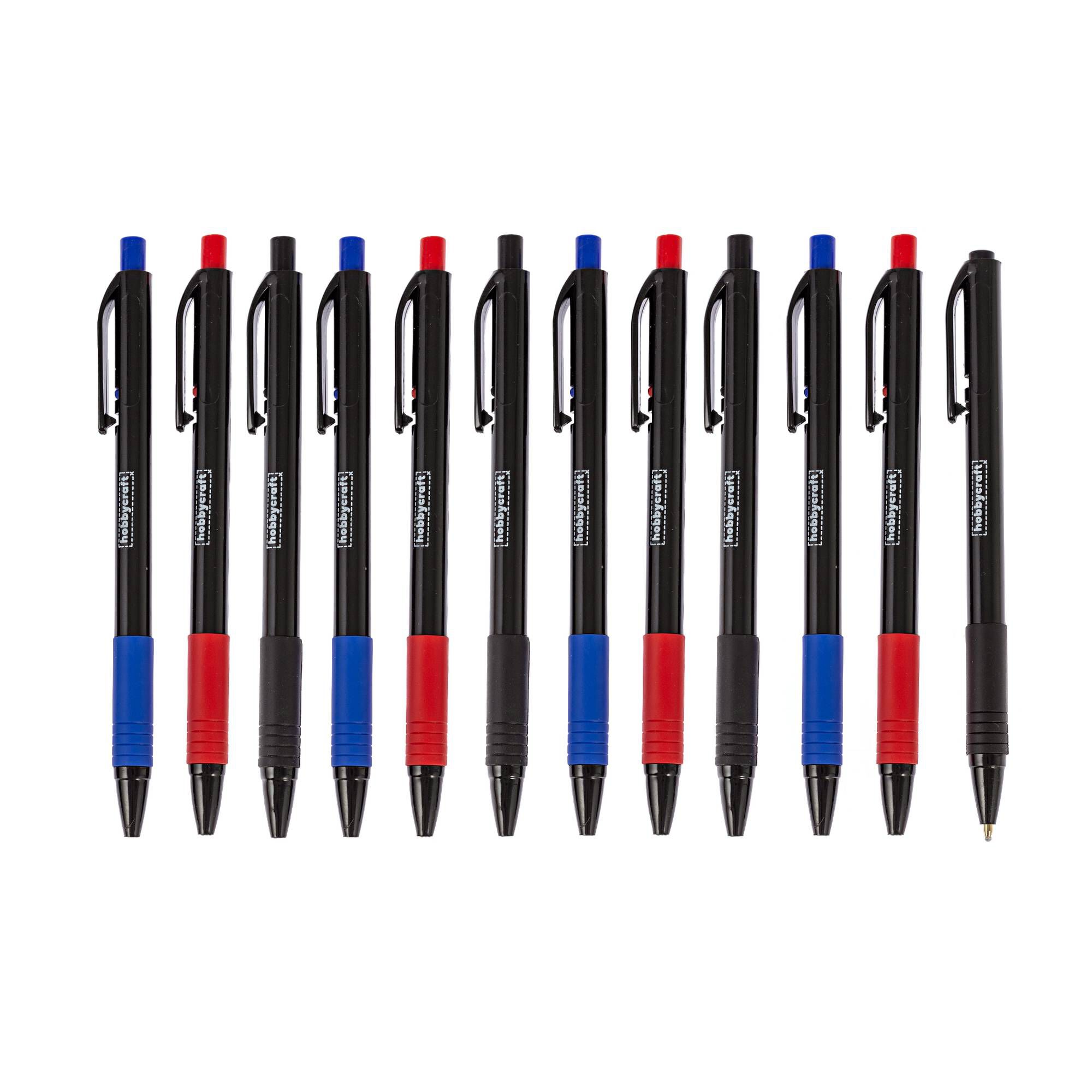 Assorted Medium Tip Ballpoint Pens 12 Pack | Hobbycraft