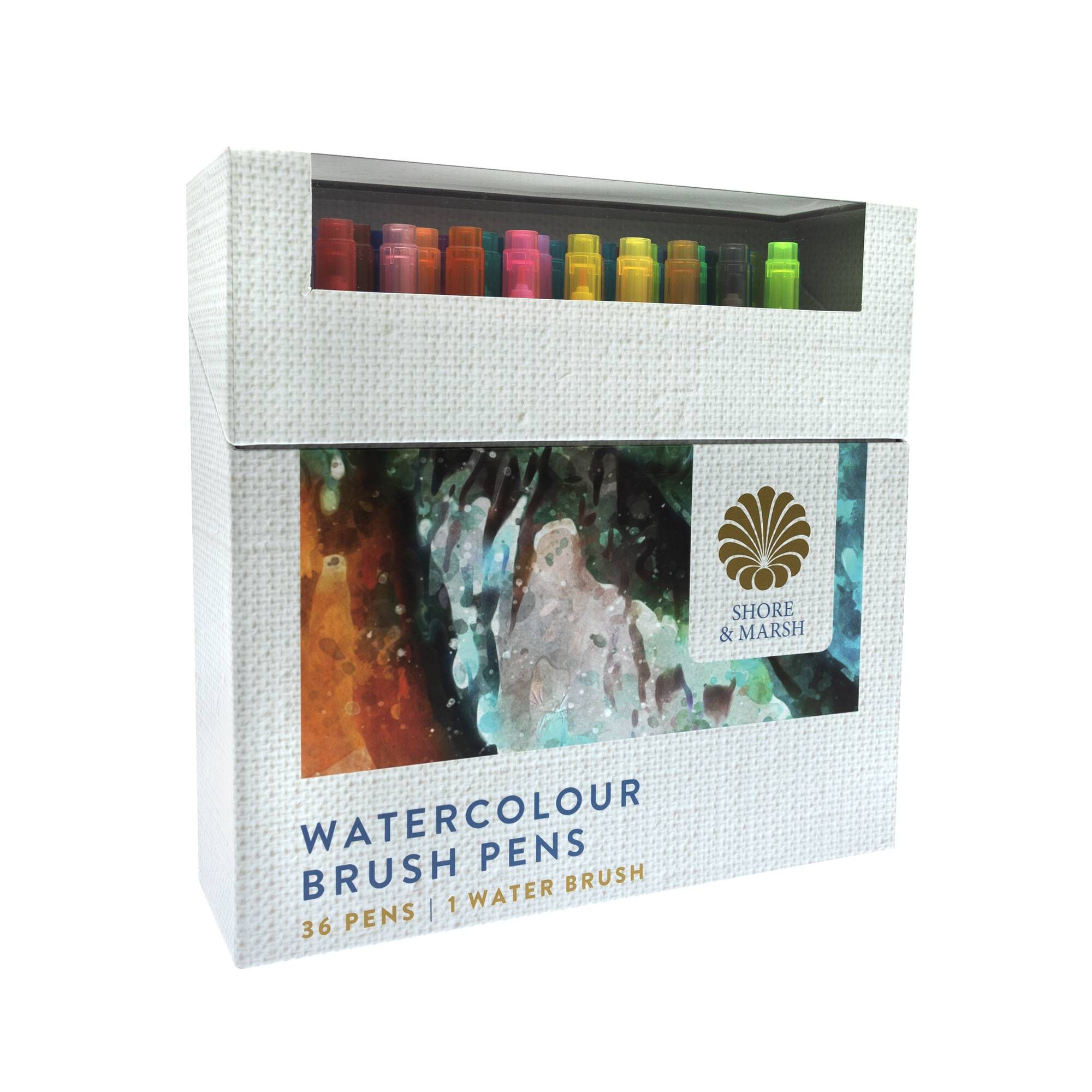 Shore & Marsh Watercolour Brush Pen Set 37 Pieces | Hobbycraft