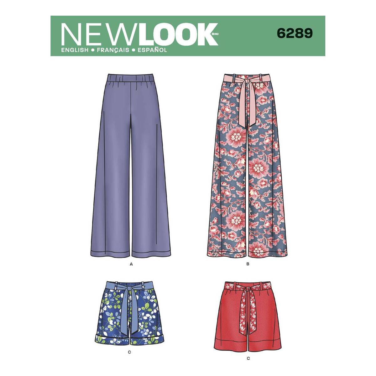 New Look Women's Shorts and Trousers Sewing Pattern 6289 | Hobbycraft