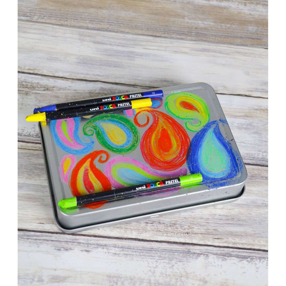 Uni-ball Posca Neutral Wax Pastels 12 Pack | Hobbycraft