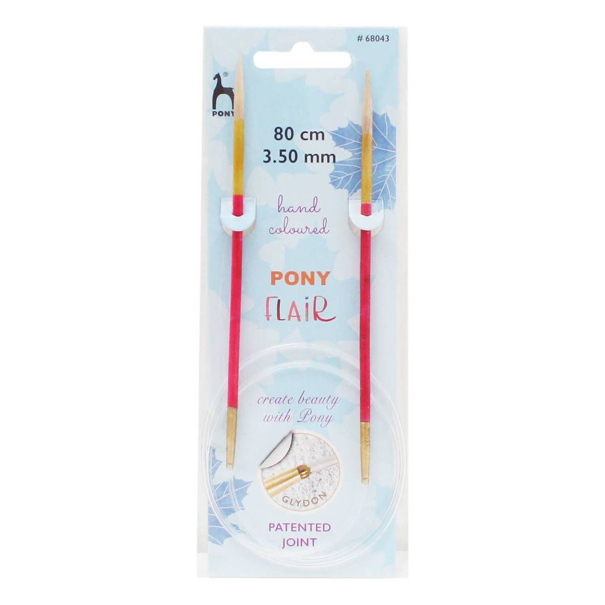 Pony Flair Circular Knitting Needles 80cm 3.5mm | Hobbycraft