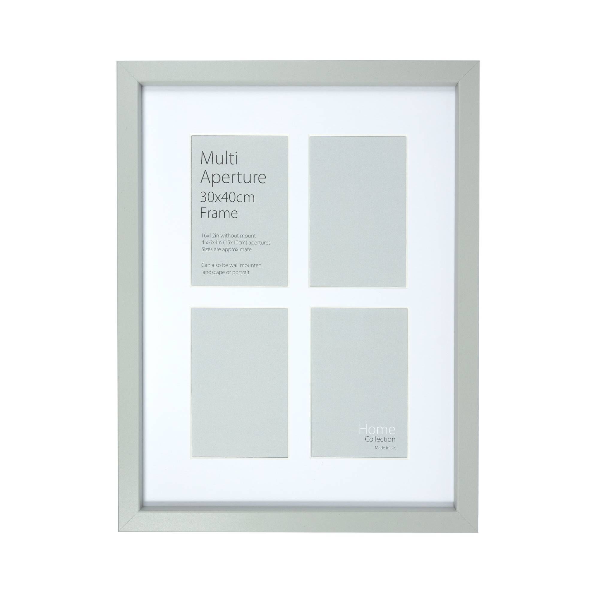Grey Multi Aperture Frame 30cm x 40cm | Hobbycraft