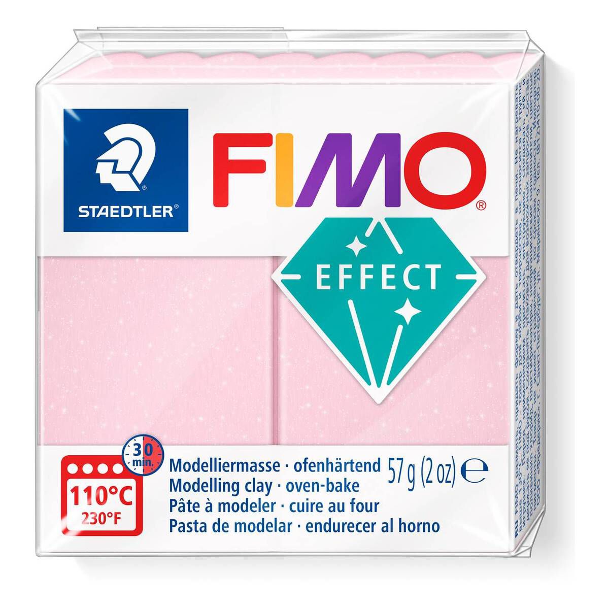 Fimo Effect Rose Quartz Modelling Clay 57 g | Hobbycraft
