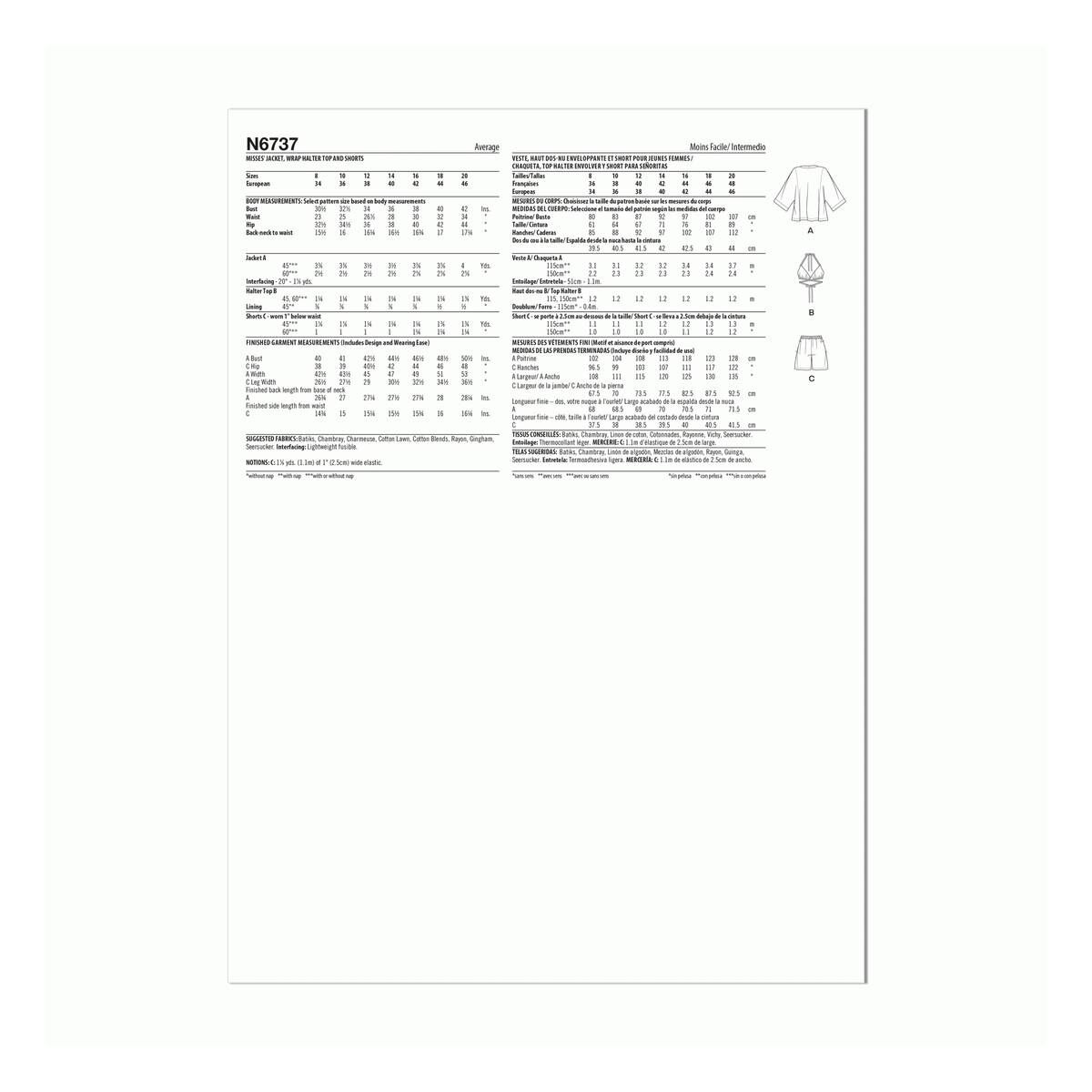 New Look Women's Separates Sewing Pattern 6737 (8-20) | Hobbycraft