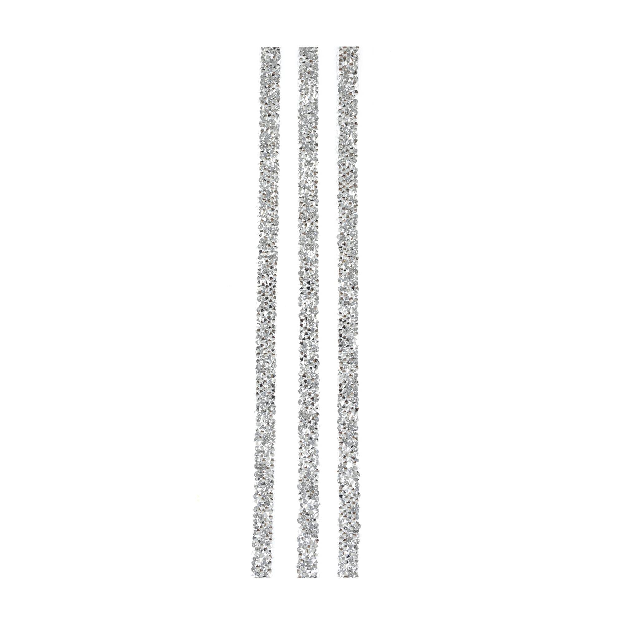 Silver Adhesive Gem Strips 3 Pack | Hobbycraft