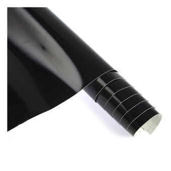 Black Glossy Permanent Vinyl 12 x 48 Inches | Hobbycraft