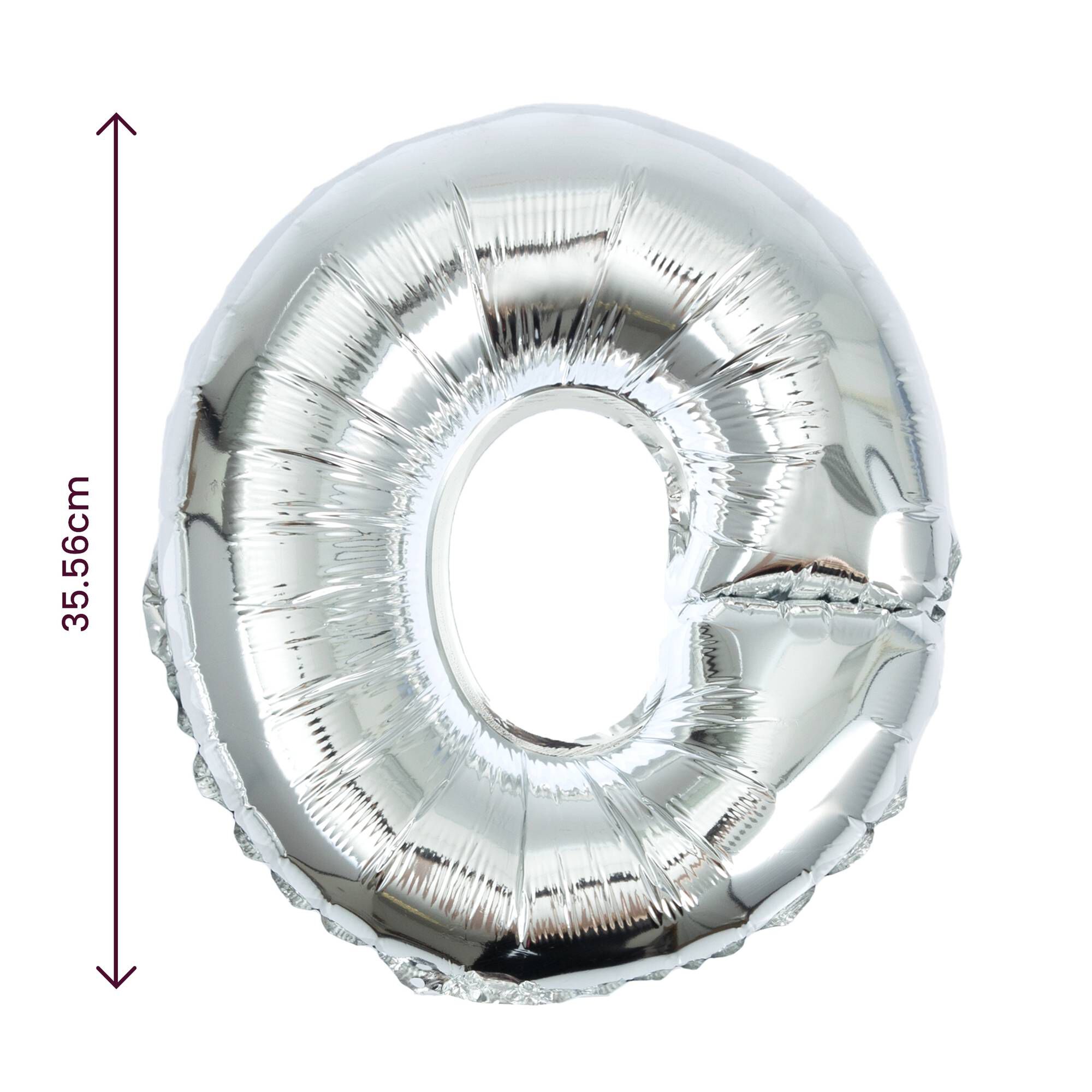 Silver Foil Letter O Balloon | Hobbycraft
