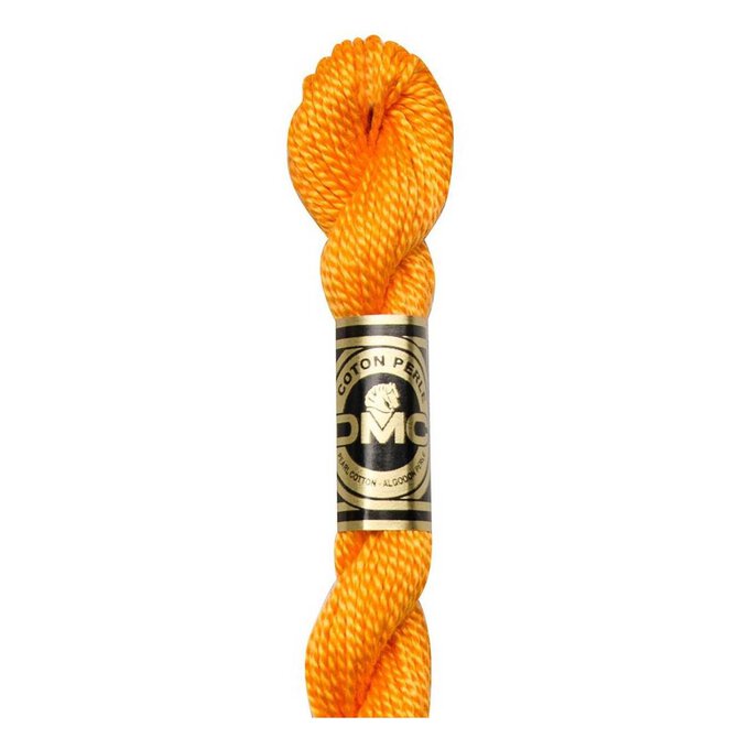 DMC Orange Pearl Cotton Thread Size 5 25m (741) | Hobbycraft