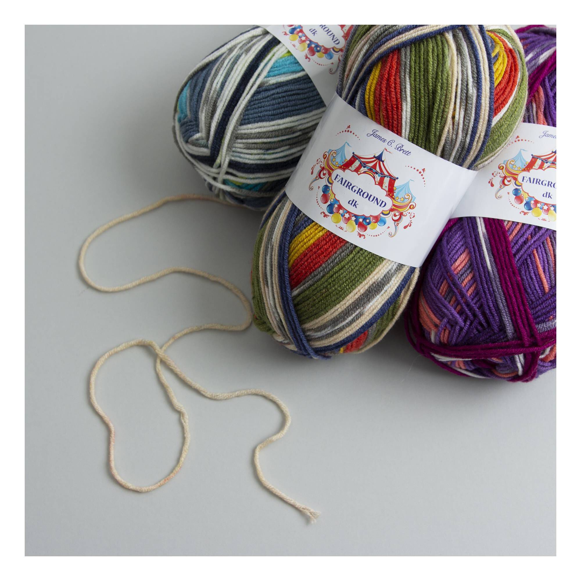 James C Brett Berry Mix Fairground DK Yarn 100g | Hobbycraft