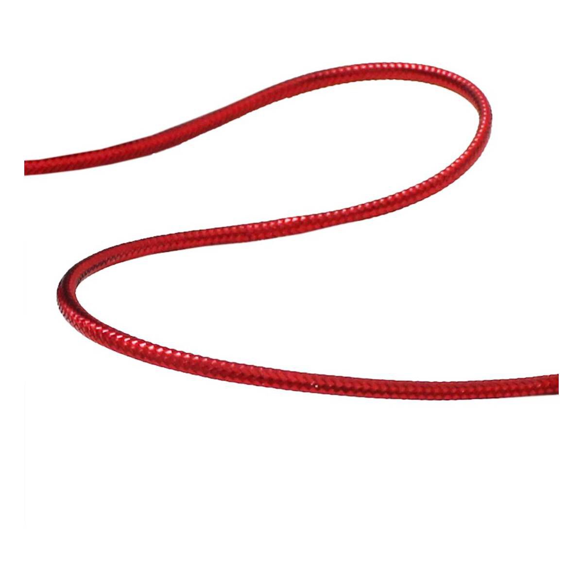 Red Lurex Edge Cord 1.6mm x 8m | Hobbycraft