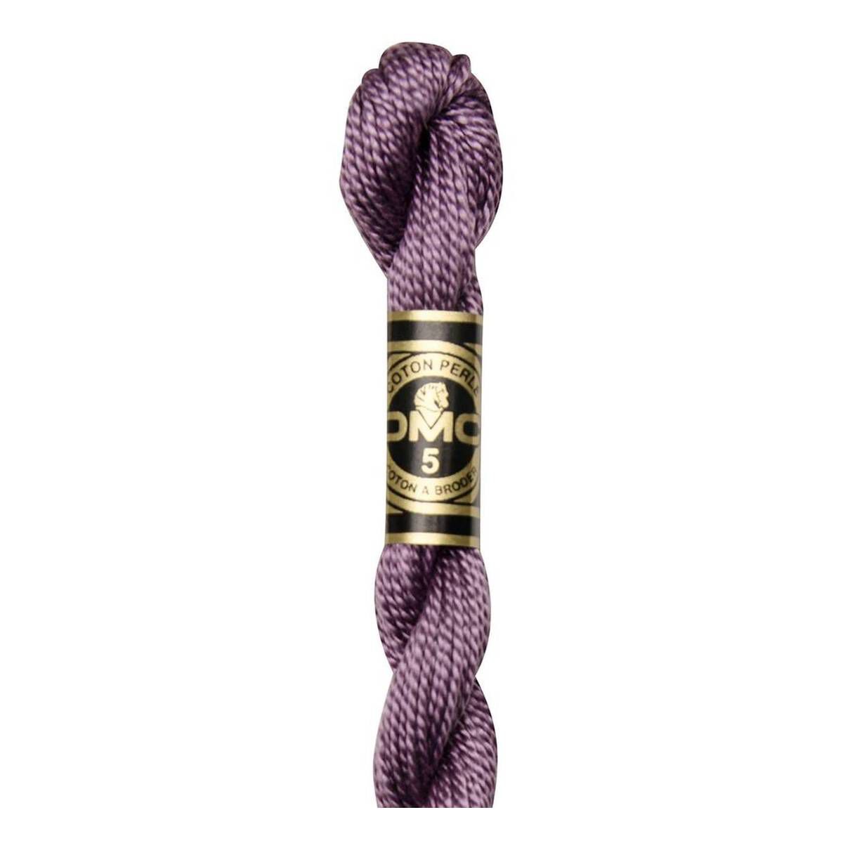DMC Purple Pearl Cotton Thread Size 5 25m (3041) | Hobbycraft
