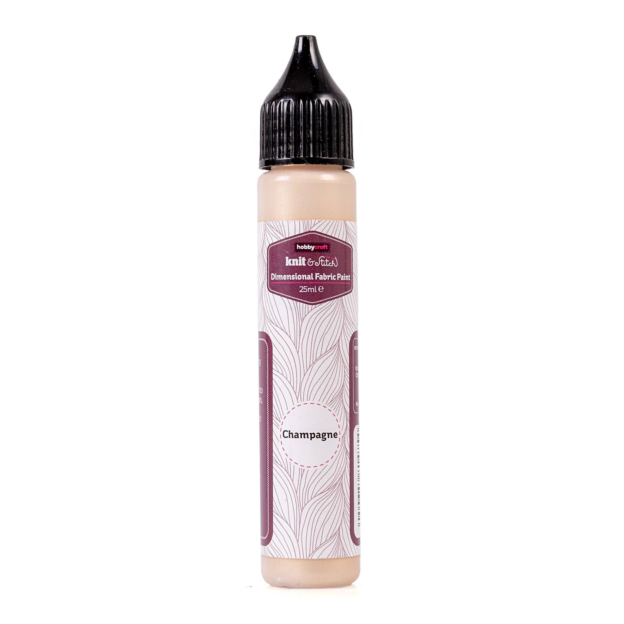 Champagne Dimensional Fabric Paint 25ml | Hobbycraft