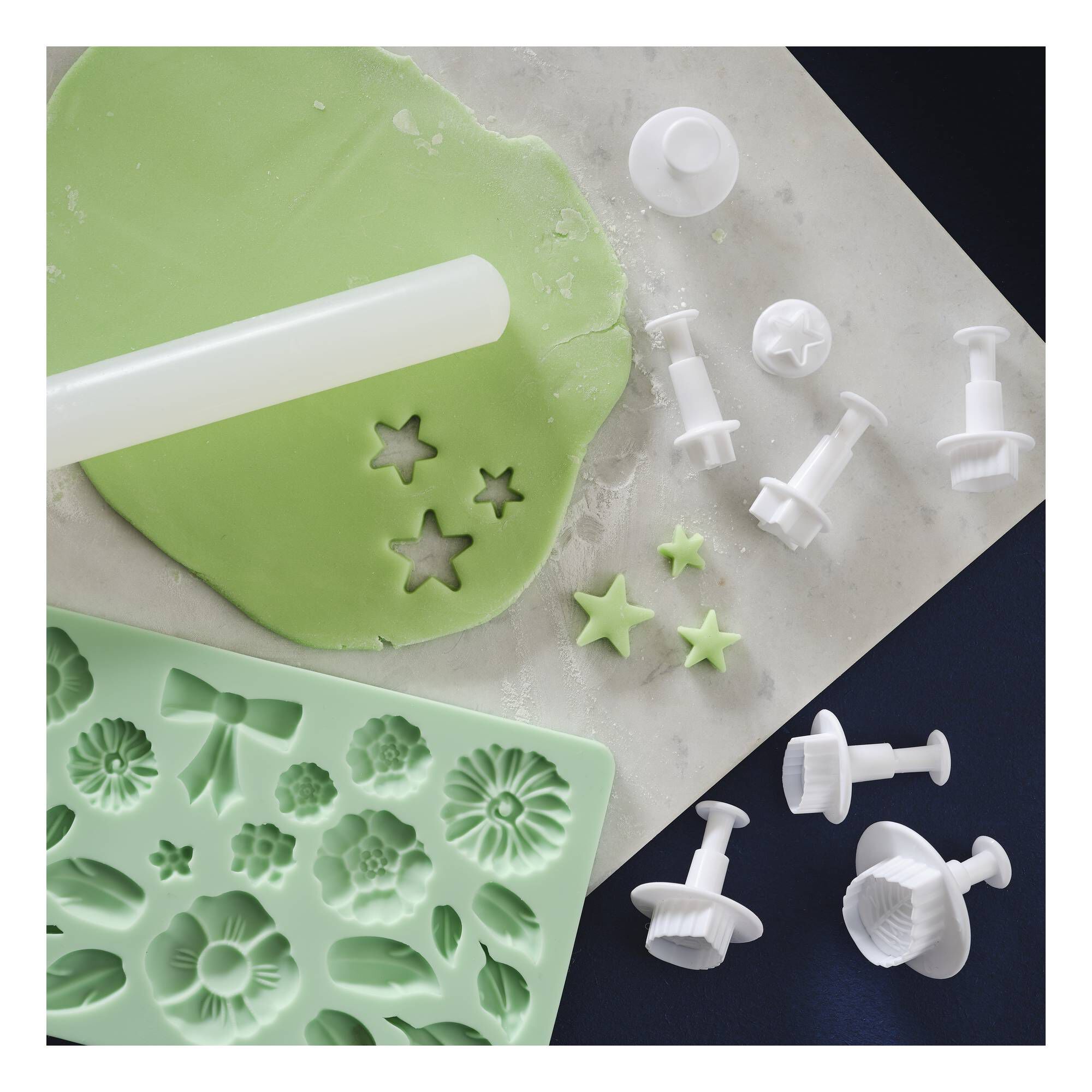 Whisk Flowers and Leaves Silicone Fondant Mould | Hobbycraft