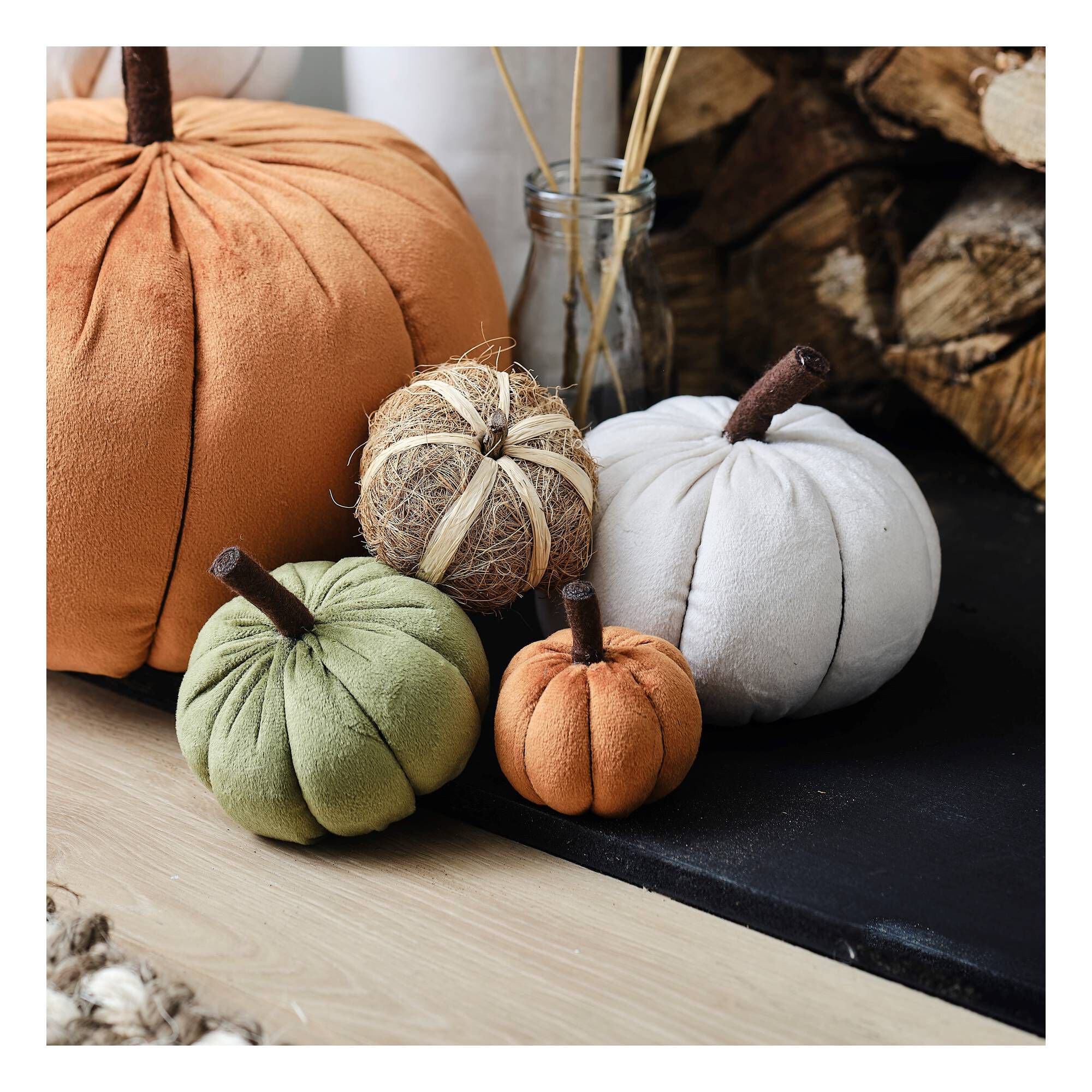 Green Plush Pumpkin 9cm | Hobbycraft