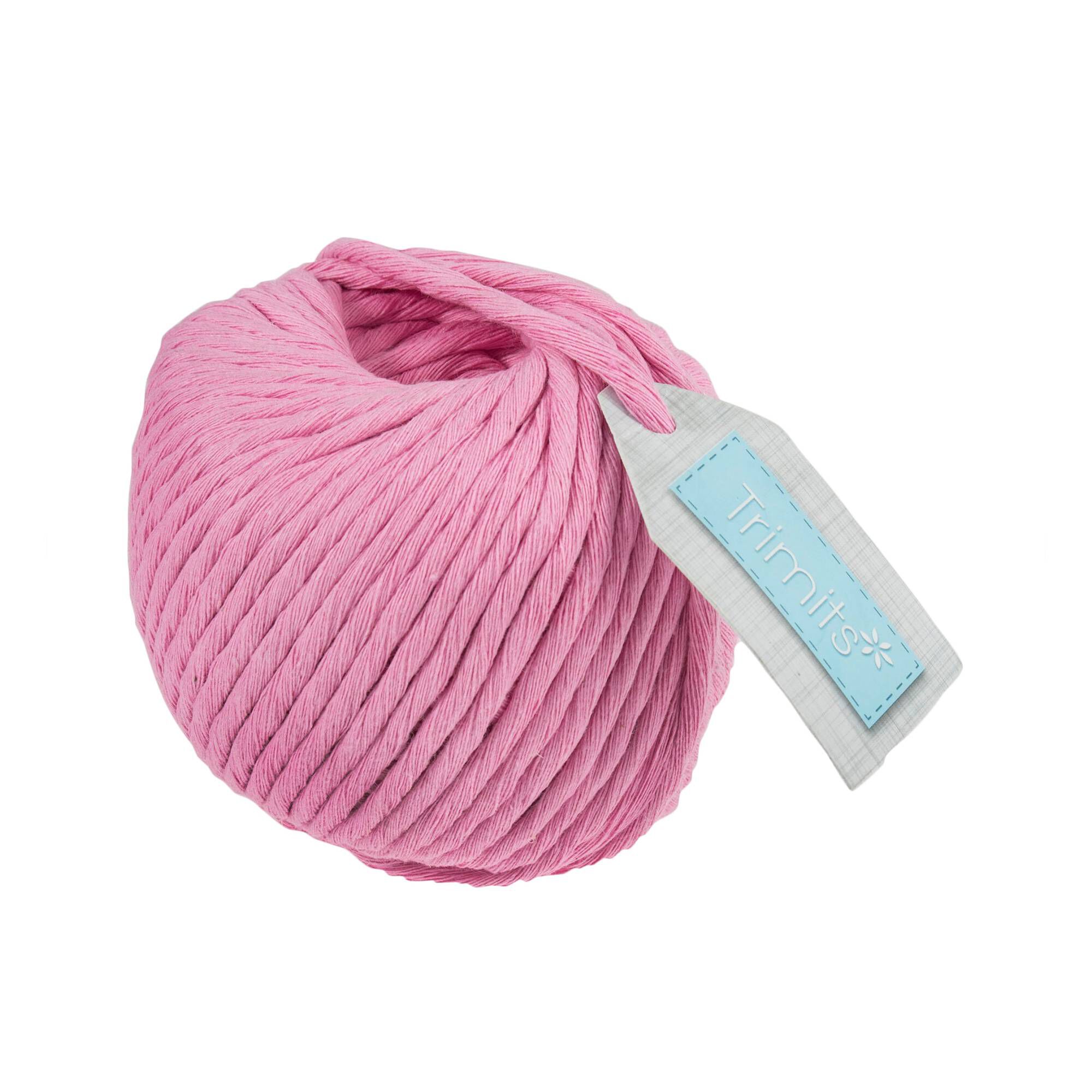 Trimits Pale Pink Macramé Cord 4mm x 50m | Hobbycraft