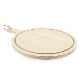 Circular Wooden Cutting Board 26cm x 40cm | Hobbycraft