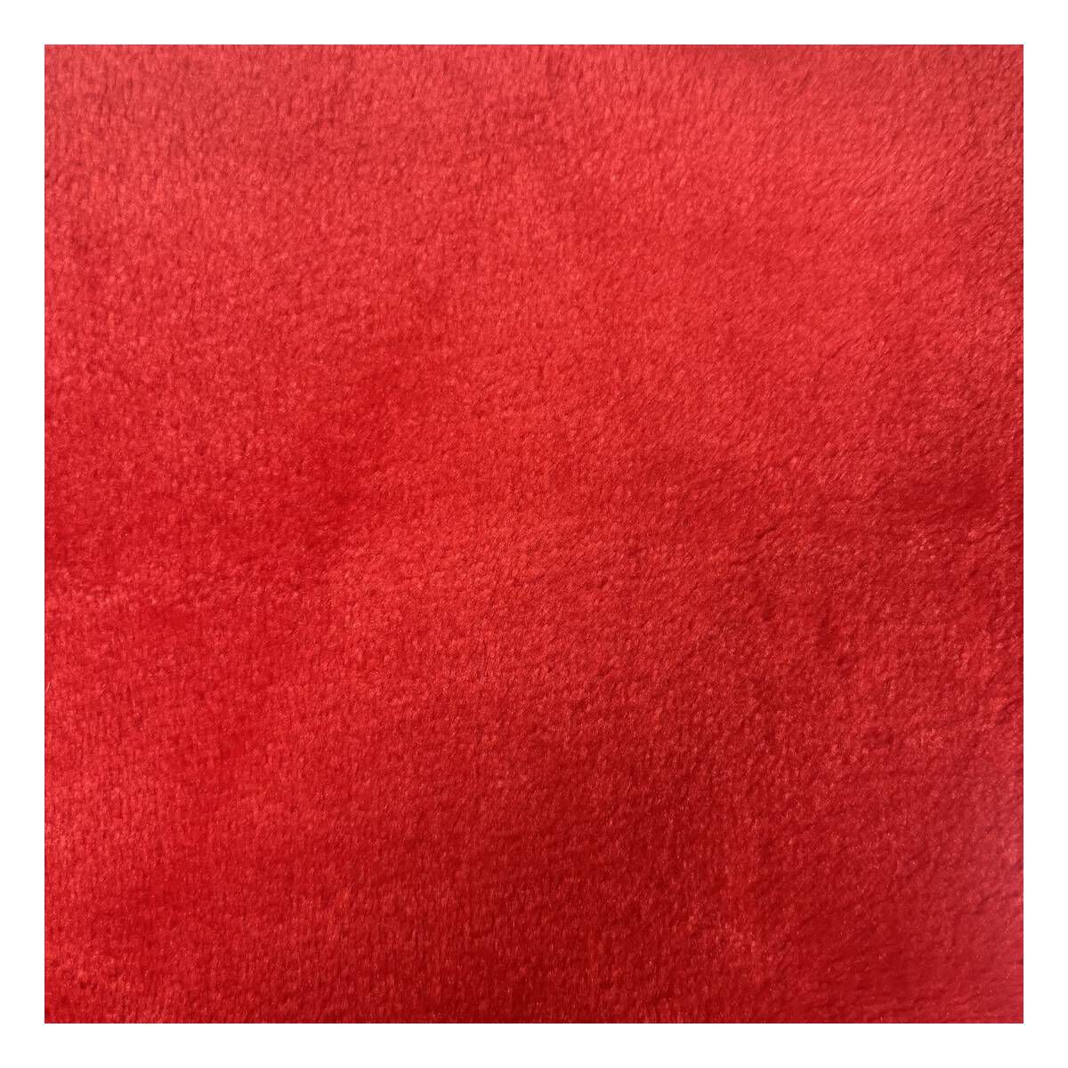 Red Cuddle Fleece Fabric by the Metre | Hobbycraft