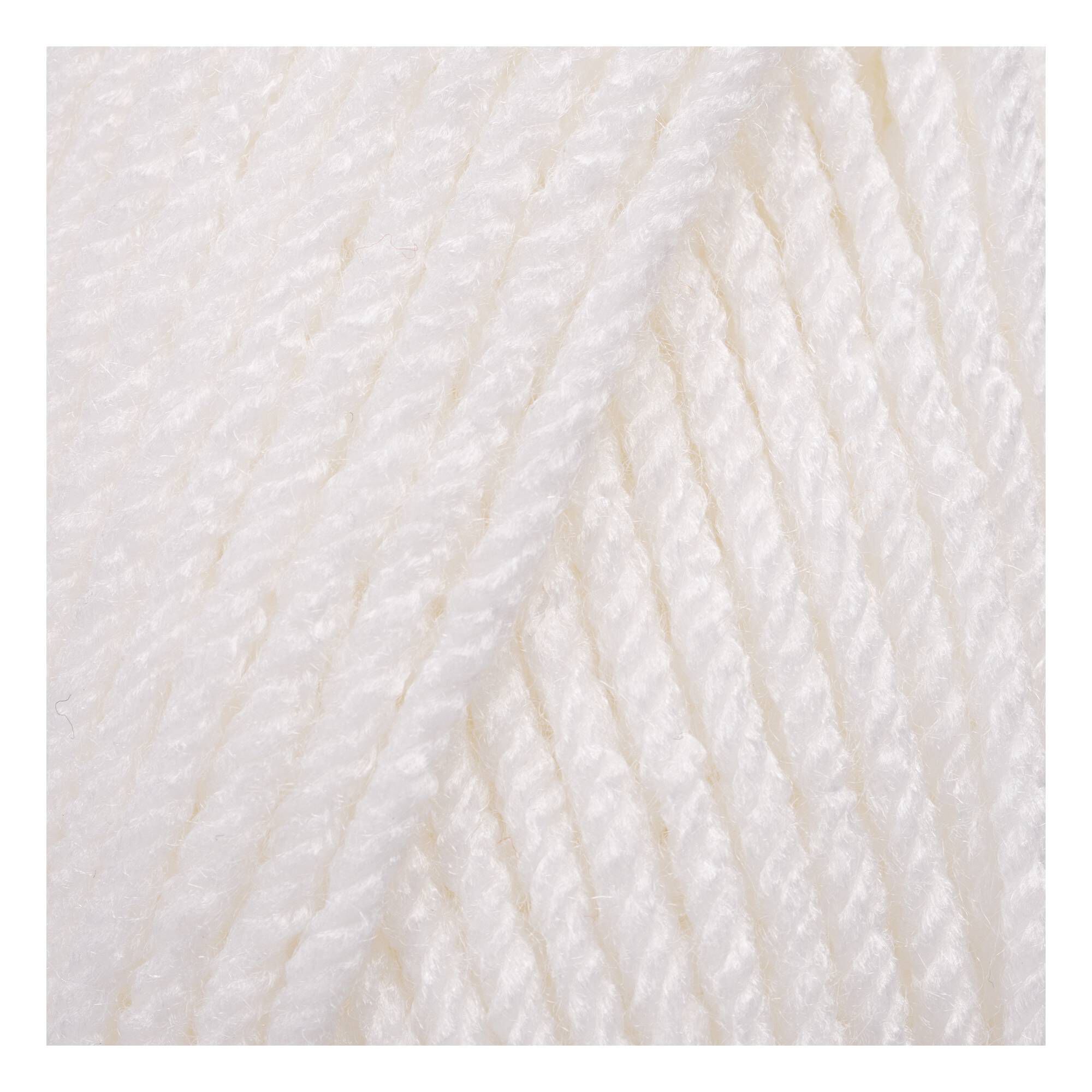 Knitcraft White Everyday Chunky Yarn 100g | Hobbycraft