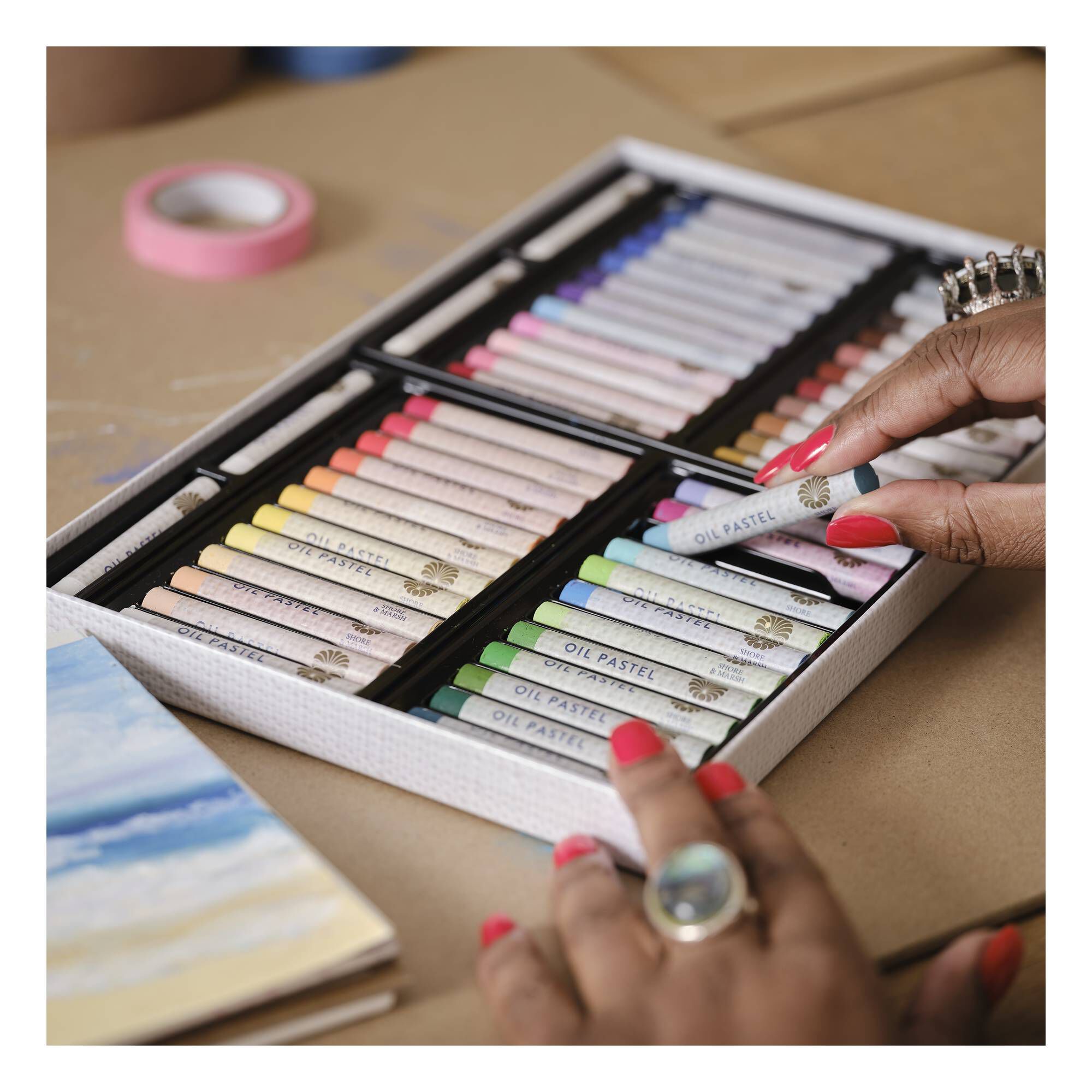 Shore & Marsh Oil Pastel Set 52 Pack | Hobbycraft