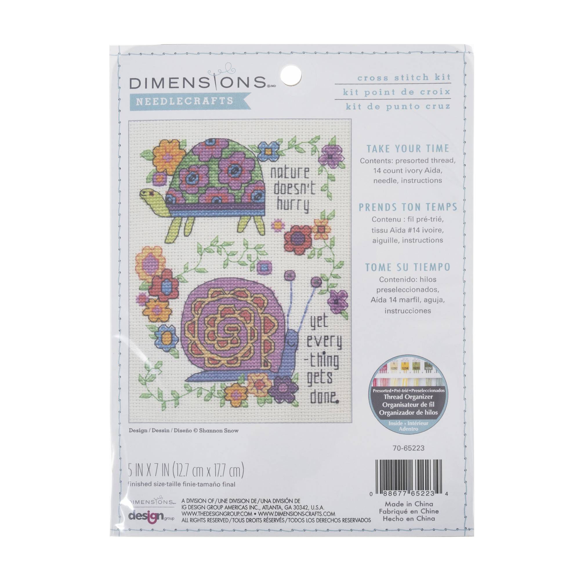 Dimensions Take Your Time Counted Cross Stitch Kit 13cm x 18cm | Hobbycraft