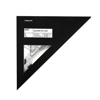 Geometry Set 5 Pieces | Hobbycraft