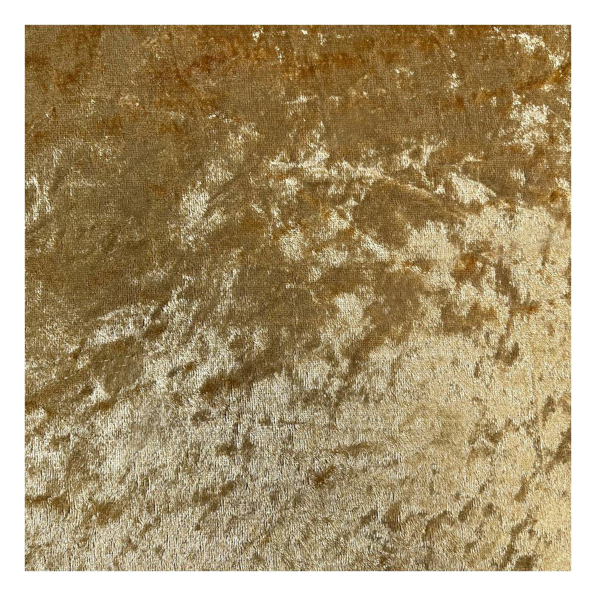 Gold Crushed Velour Fabric by the Metre | Hobbycraft