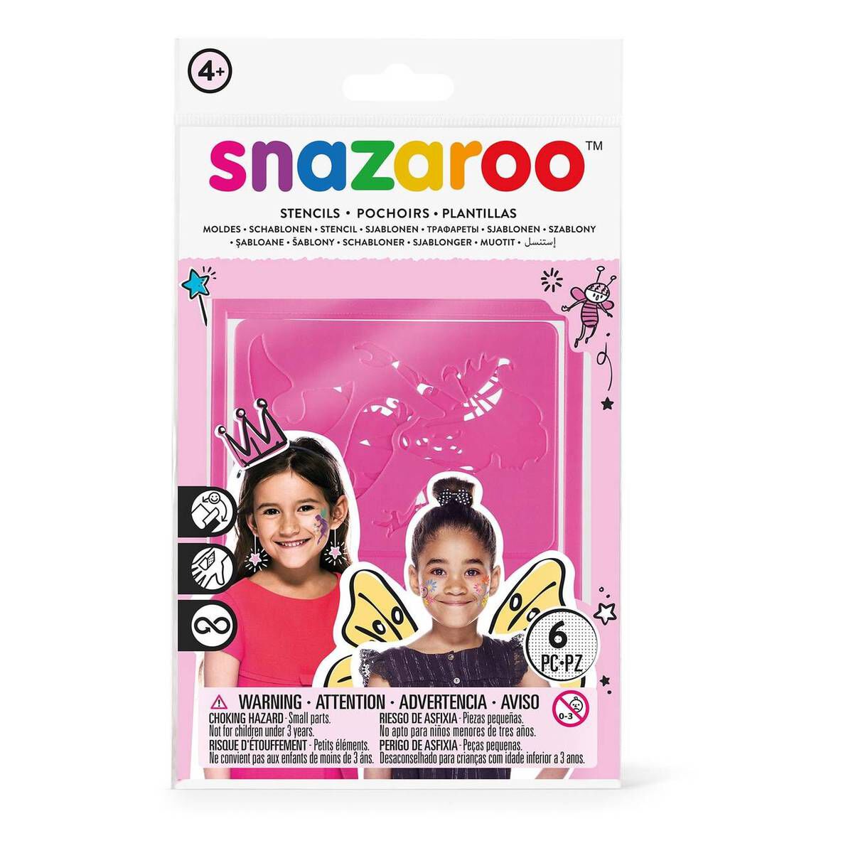 Snazaroo Fantasy Stencils 6 Pack | Hobbycraft