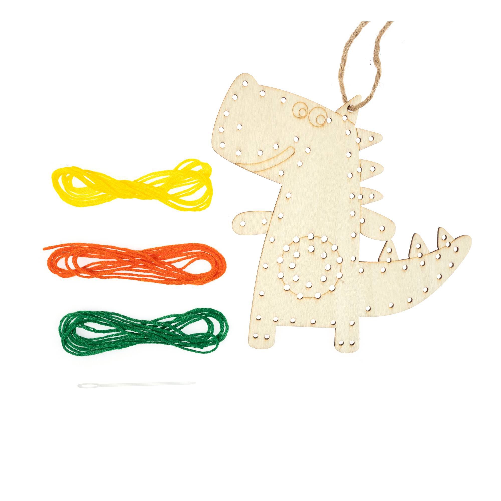 Dinosaur Wooden Threading Kit | Hobbycraft