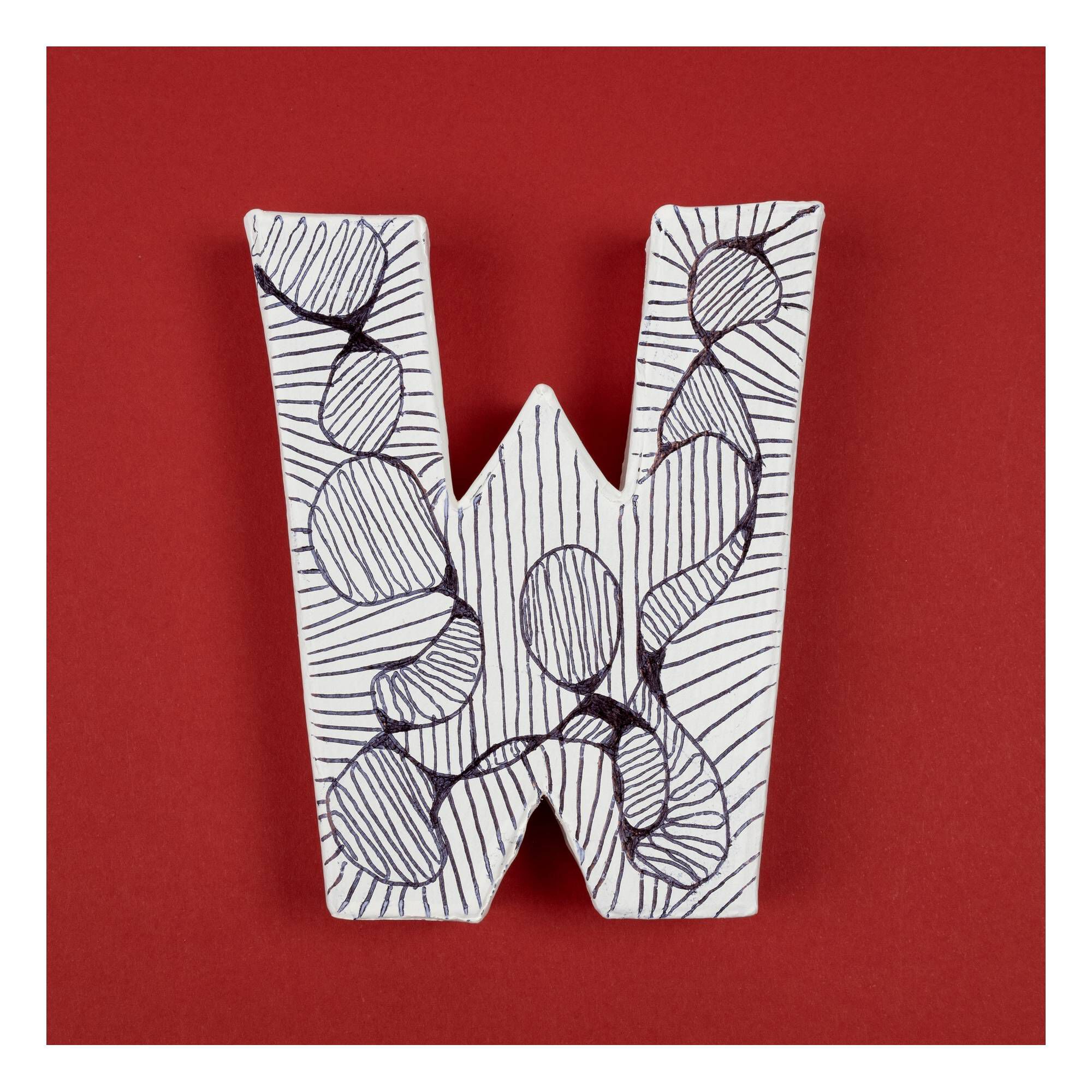 Mini Mache Letter W 10cm | Hobbycraft