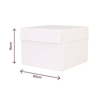 White Cake Box 8 Inches | Hobbycraft