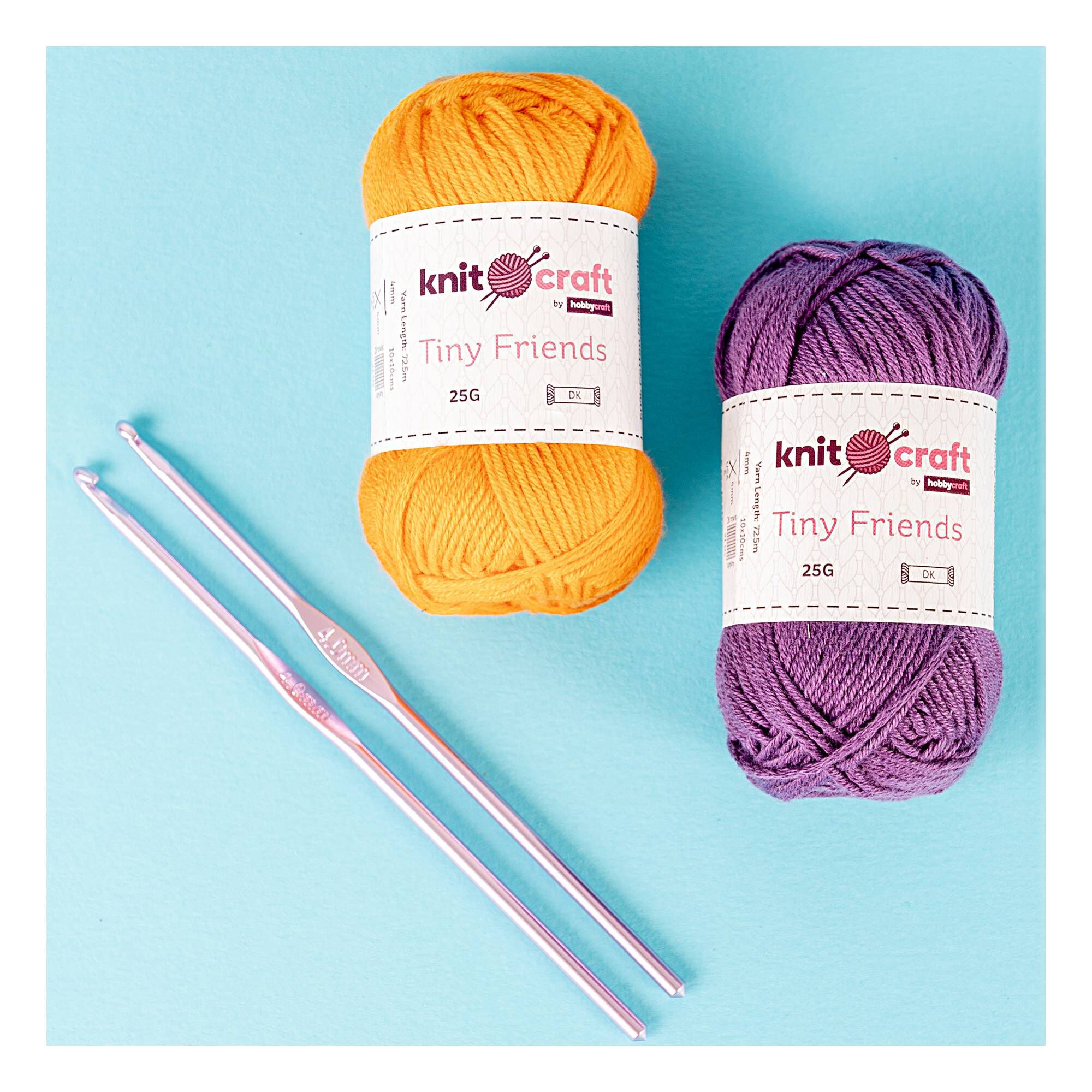 Knitcraft Purple Tiny Friends Yarn 25g | Hobbycraft