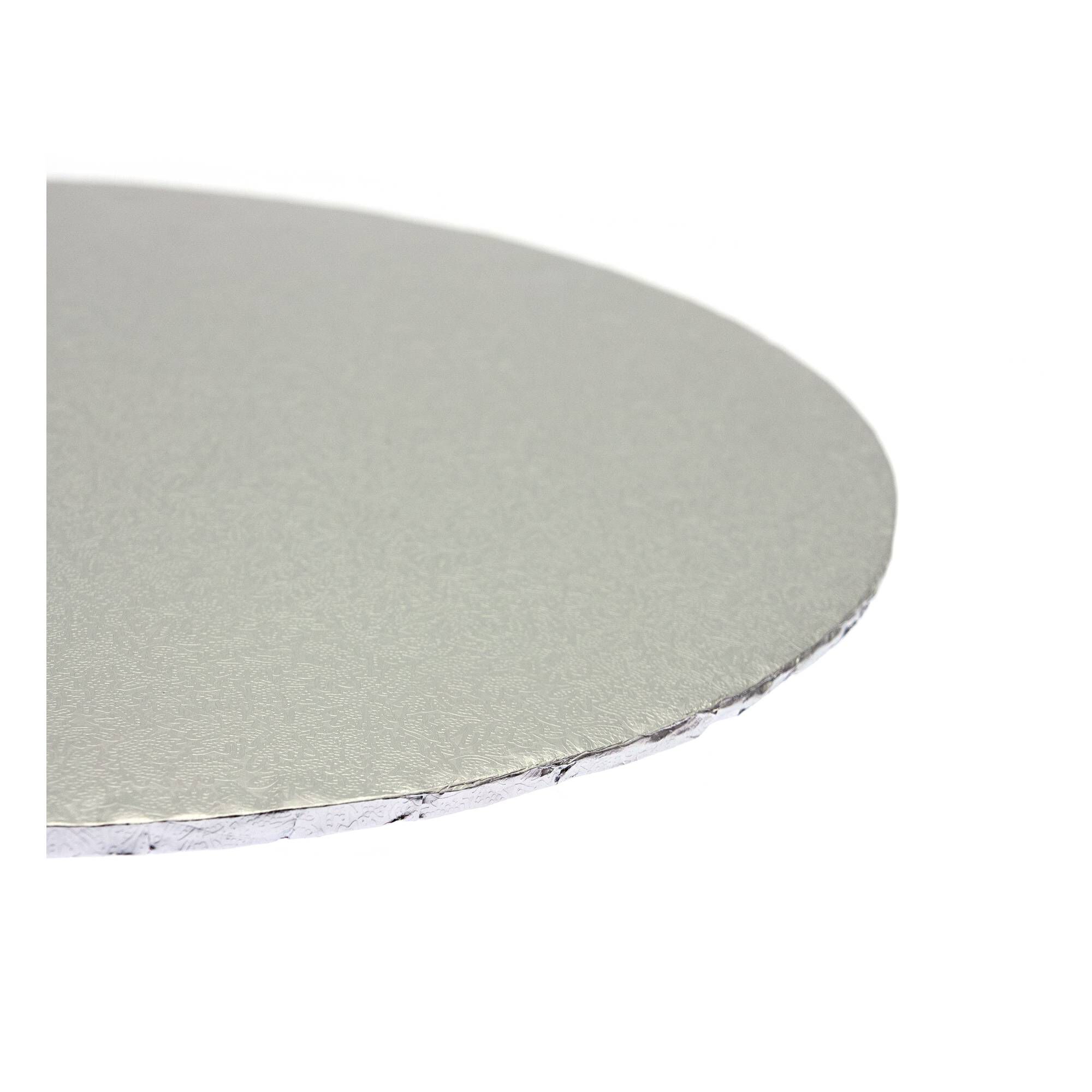 Silver Round Double Thick Card Cake Board 12 Inches | Hobbycraft