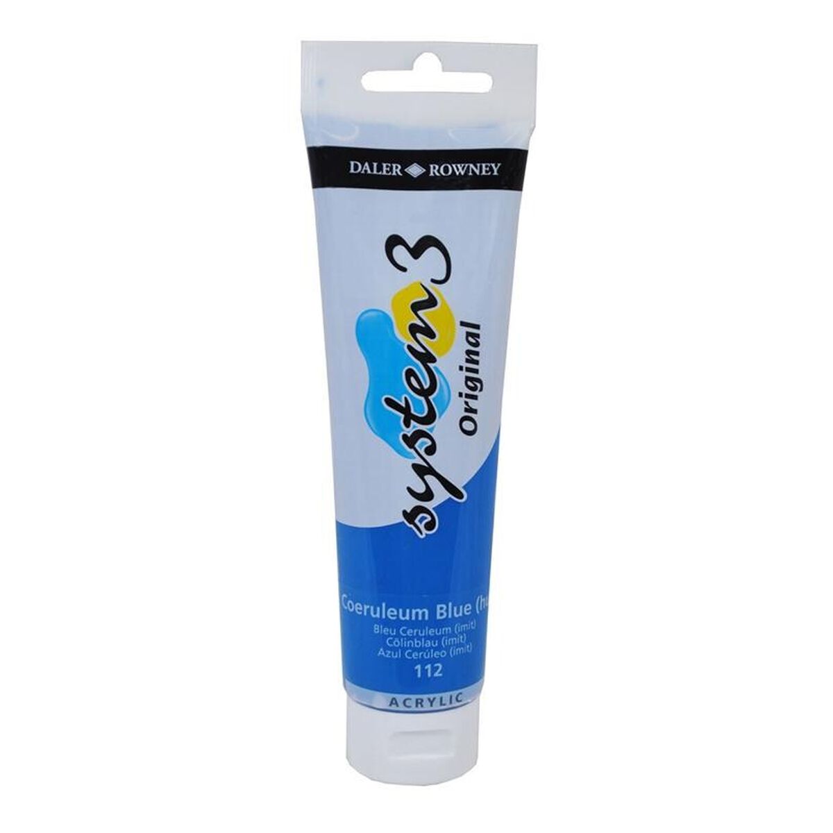 Daler-Rowney System3 Coeruleum Blue Hue Acrylic Paint 150ml | Hobbycraft