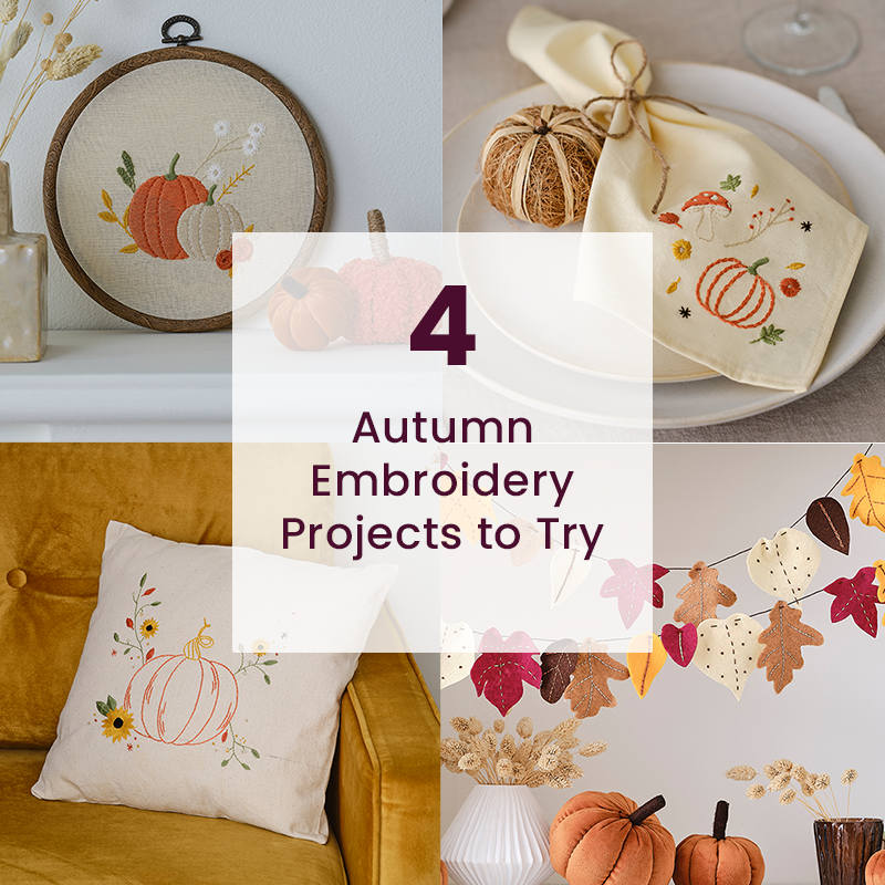 4 Autumn Embroidery Projects to Try | Hobbycraft
