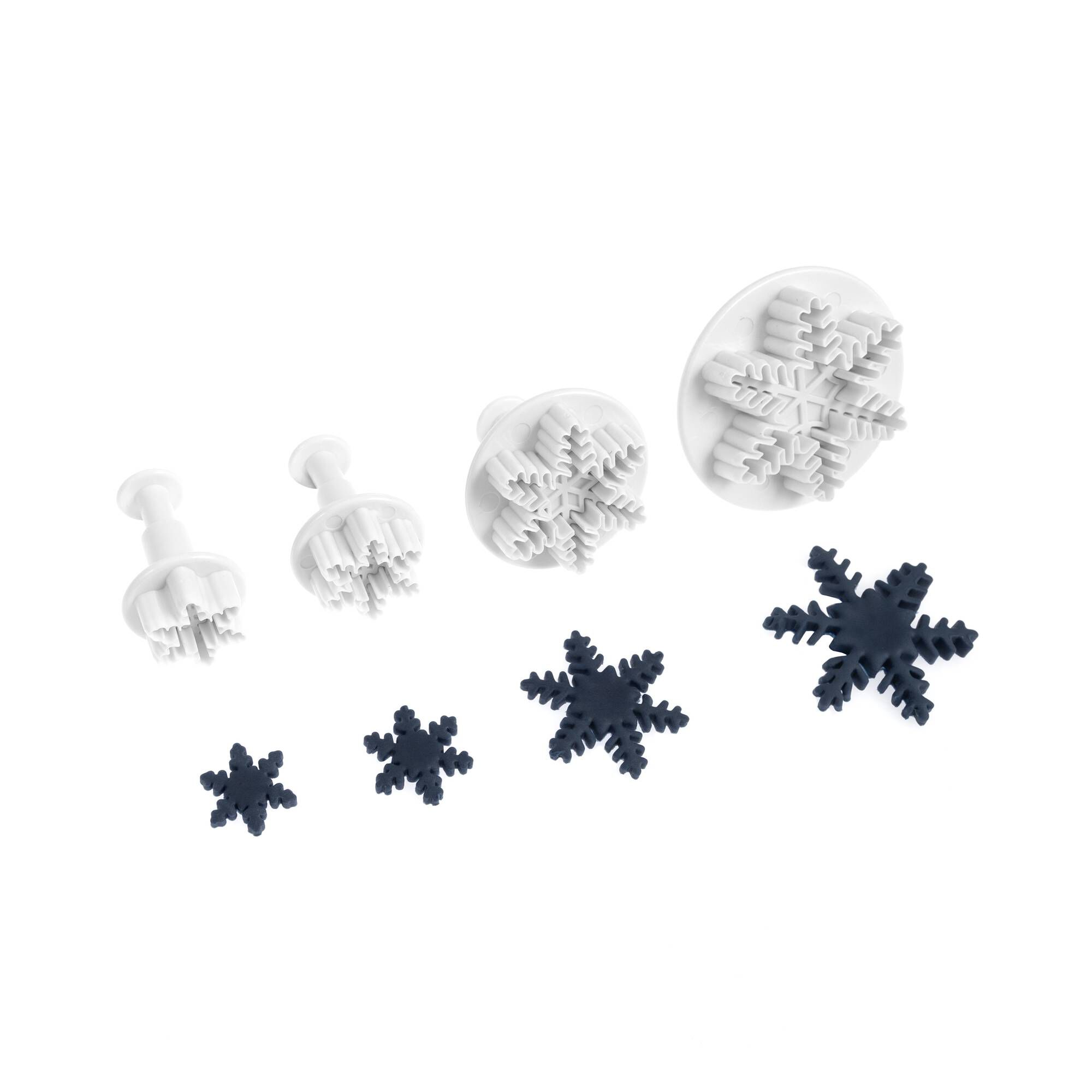 Whisk Snowflake Plunge Cutters 4 Pack | Hobbycraft