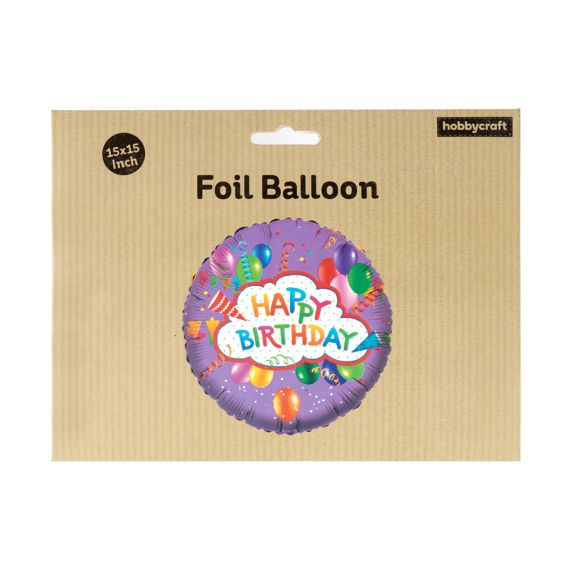 Large Happy Birthday Party Foil Balloon | Hobbycraft
